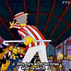 GIF season 4 simpsons waylon smithers - animated GIF on GIFER