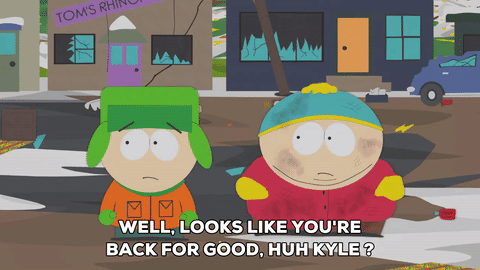 GIF angry eric cartman kyle broflovski - animated GIF on GIFER