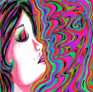 Psy psychedelic colors GIF - Find on GIFER