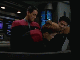 GIF chakotay star trek kate mulgrew - animated GIF on GIFER