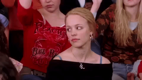 Mean Girls Hand Raise Gif