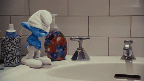 Burp smurfs clumsy smurf GIF - Find on GIFER