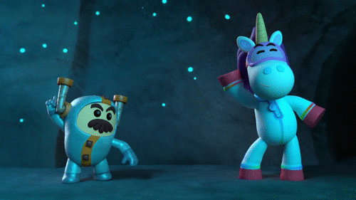 GIF ubercorn disco go jetters - animated GIF on GIFER