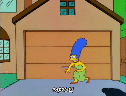 Season 6 marge simpson jump GIF - Find on GIFER
