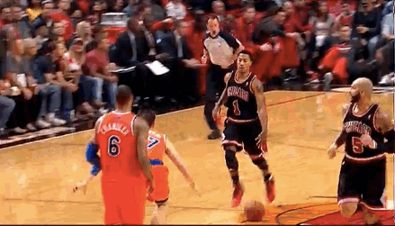 Basketball nba derrick rose GIF - Find on GIFER