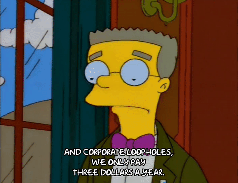 GIF season 9 episode 13 waylon smithers - animated GIF on GIFER