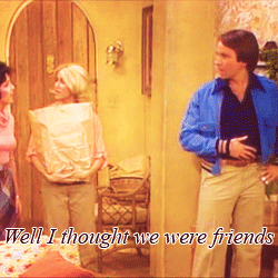 Threes company jack tripper janet wood GIF - Find on GIFER