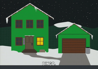 Snow night house GIF - Find on GIFER