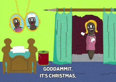 GIF christmas poop ari graynor - animated GIF on GIFER