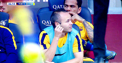 Fc barcelona dani alves iniesta GIF - Find on GIFER