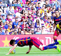 GIF fc barcelona marc bartra rock em sock em robots - animated GIF on GIFER