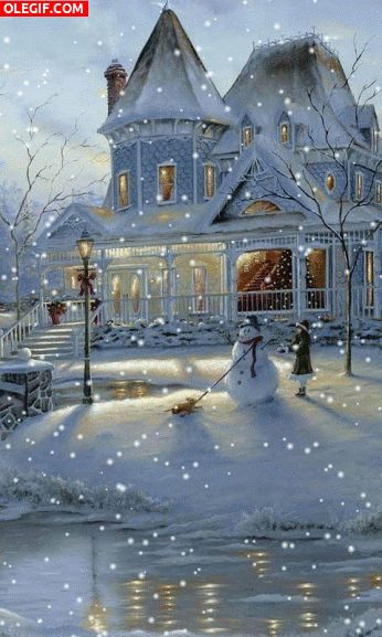 Gif De Navidad Nevando Feliz Navidad Muñeco De Nieve PNG ,dibujos