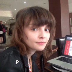 GIF woman thinking chaotic - animated GIF on GIFER