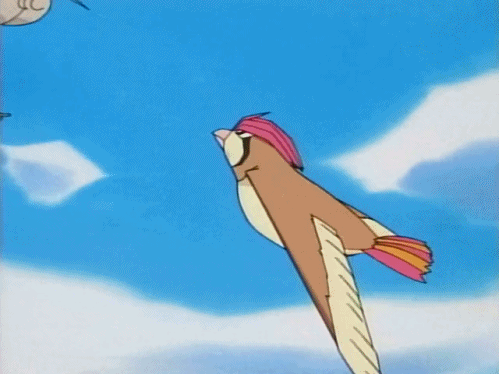 Pidgeotto pokemon team rocket GIF - Find on GIFER