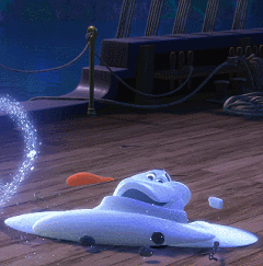 Olaf Melting Gif