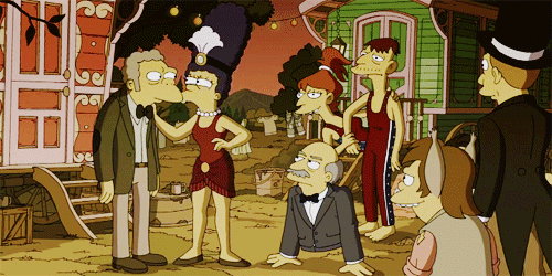 Animated Marge Simpson And Moe