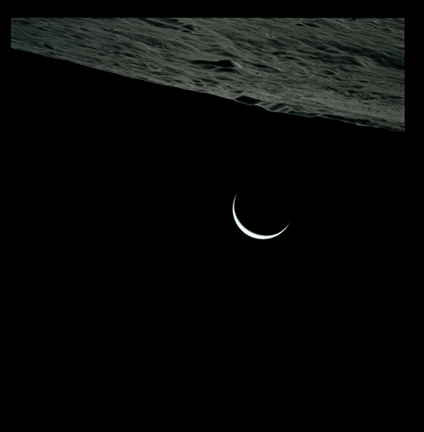 Moon earth view GIF - Find on GIFER
