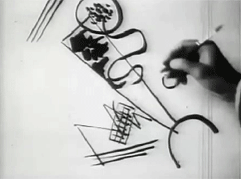 Kandinsky bauhaus drawing GIF - Find on GIFER