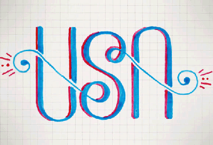 GIF lettering - animated GIF on GIFER