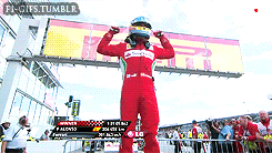 Sebastian vettel fernando alonso sports GIF - Find on GIFER