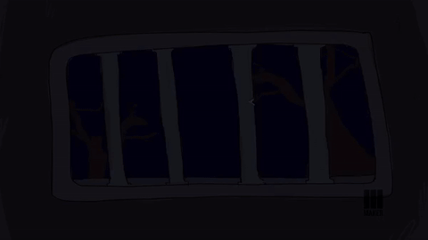 GIF horror fire scared - animated GIF on GIFER