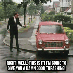 Fawlty towers john cleese best moment ever GIF - Find on GIFER
