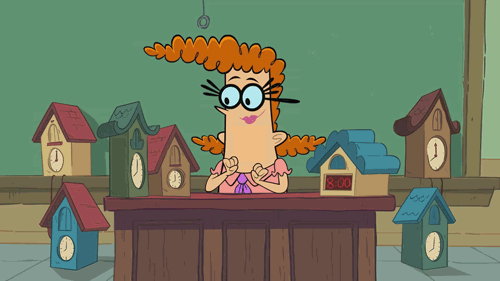 GIF nickelodeon bunsen is a beast cuckoo clock - GIF animado em GIFER