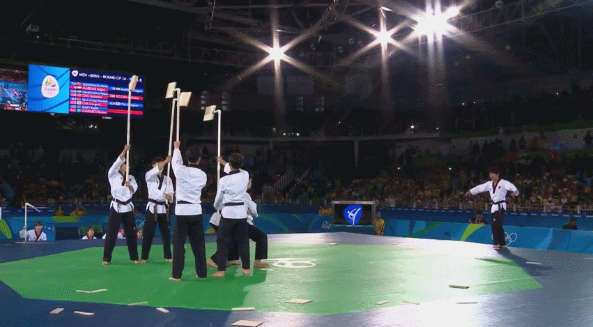 GIF olympics karate demonstration - animated GIF on GIFER