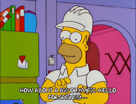 GIF homer simpson happy episode 20 - animated GIF on GIFER