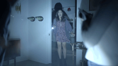 Startled jumpy scared GIF - Find on GIFER