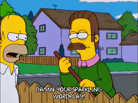 GIF ned flanders homer simpson episode 3 - animated GIF on GIFER