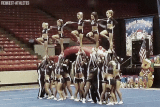 GIF cheer stunt stunts - animated GIF on GIFER