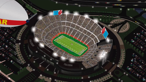 GIF stadium blimp football field - animated GIF on GIFER