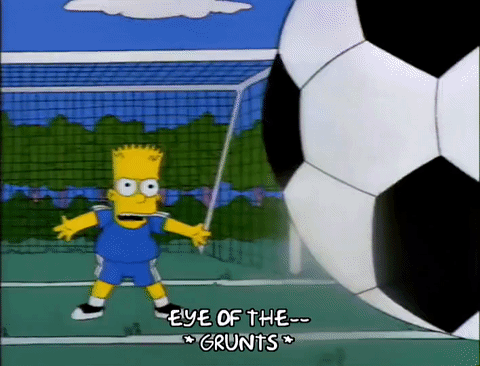 Soccer ball season 4 bart simpson GIF - Find on GIFER