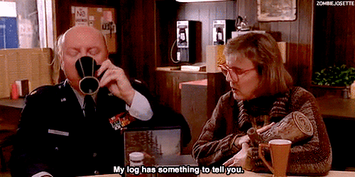 Twin peaks log lady major briggs GIF - Find on GIFER