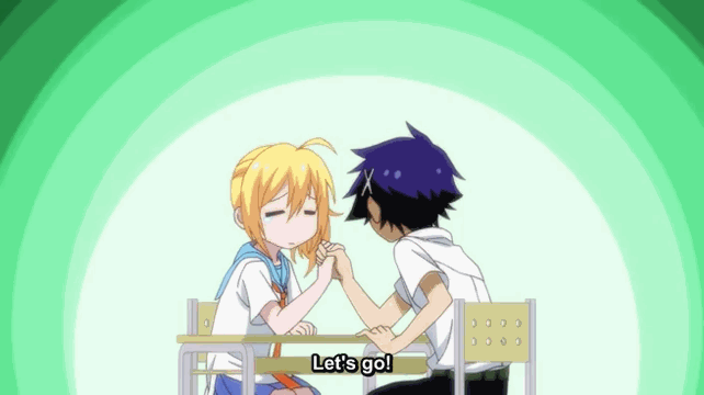 Nisekoi anime arm GIF - Find on GIFER