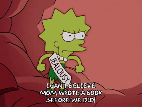 GIF envy green with envy lisa simpson - animated GIF on GIFER