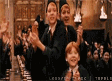 Harry potter clapping GIF - Find on GIFER