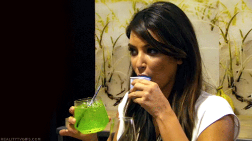 GIF drinking kim kardashian kardashians - animated GIF on GIFER