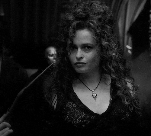 Harry potter bellatrix lestrange helena bonham carter GIF - Find on GIFER