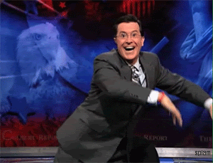 Dancing stephen colbert the colbert report GIF - Find on GIFER