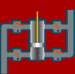 In a single acting reciprocating compressor the suction compression an ...