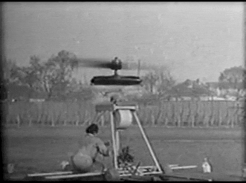 Early flight black and white vintage GIF - Find on GIFER