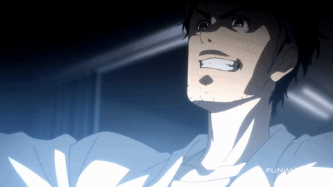 Steinsgate laugh GIF - Find on GIFER