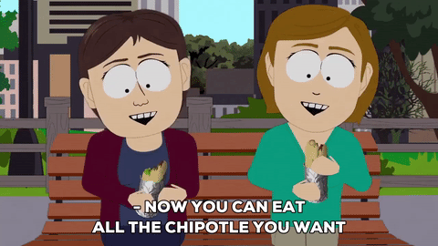 GIF eating bench chipotle - animated GIF on GIFER