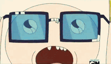 GIF science glasses finn - animated GIF on GIFER