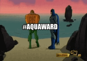 Aquaman batman awkward GIF - Find on GIFER