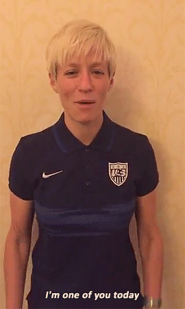 GIF megan rapinoe i watched her breakfast club interview and omfg shes ...