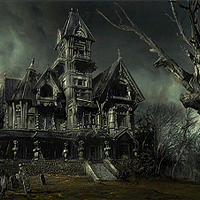 GIF haunted house - animated GIF on GIFER