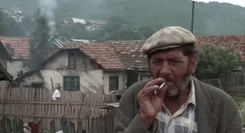 Borat smoking sacha baron cohen GIF - Find on GIFER